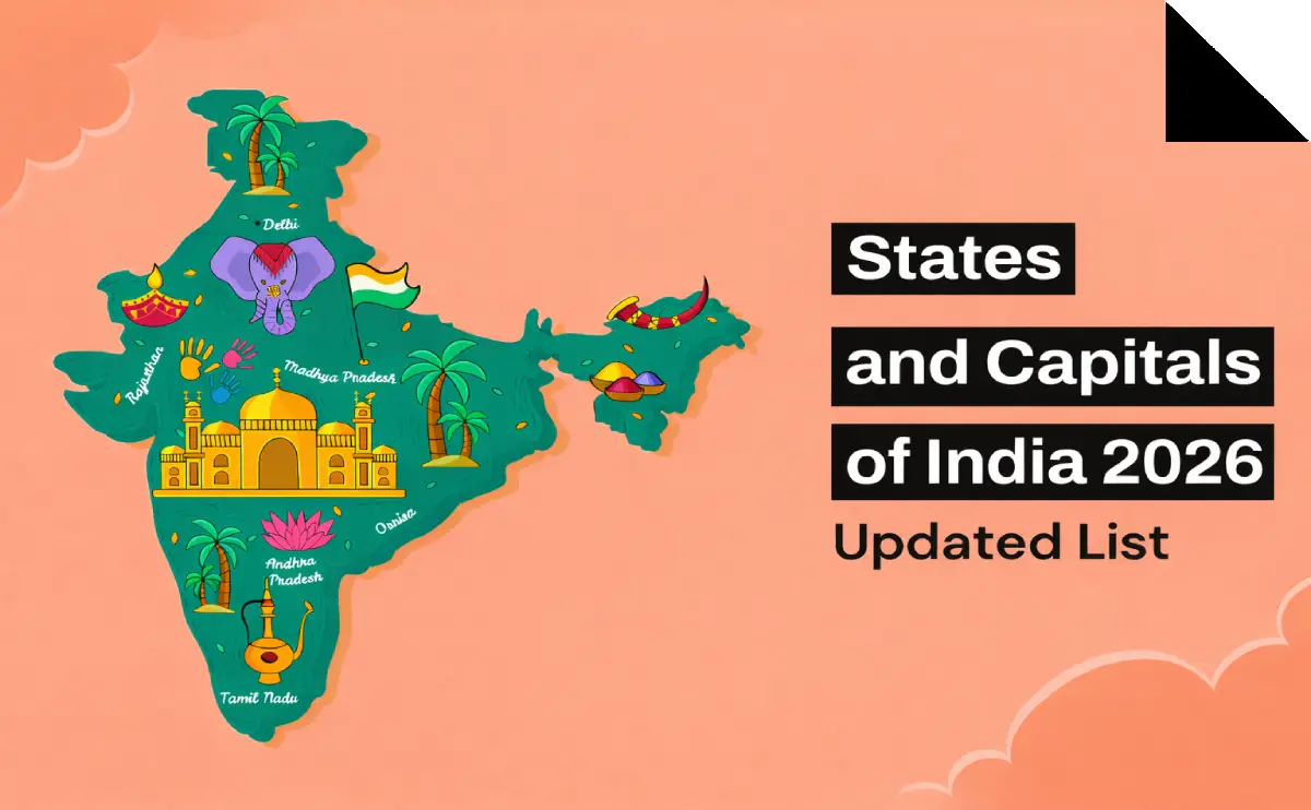 States and Capitals of India 2026 Updated List